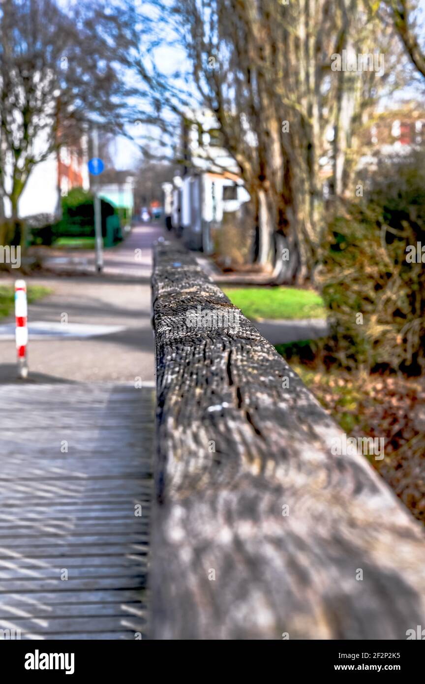 Railing fence wooden bridge in hi-res stock photography and images - Alamy