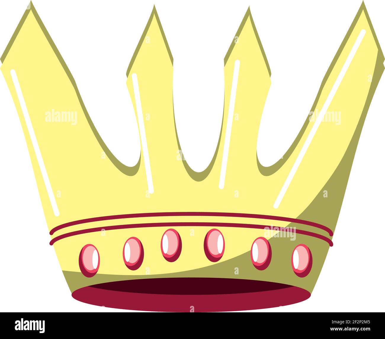 gold crown gems luxury icon Stock Vector Image & Art - Alamy