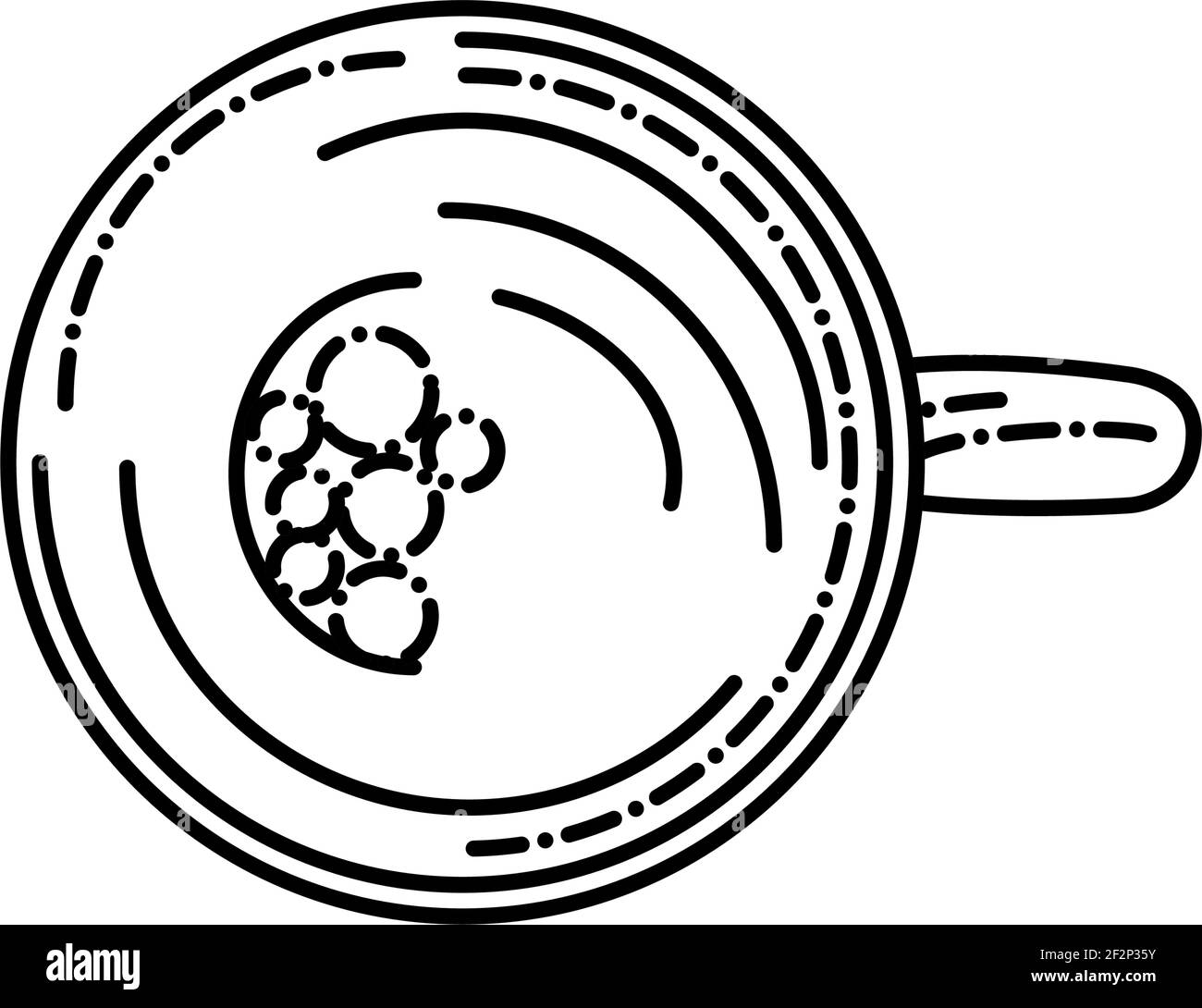 coffee cup top view sketch Stock Vector Image & Art - Alamy