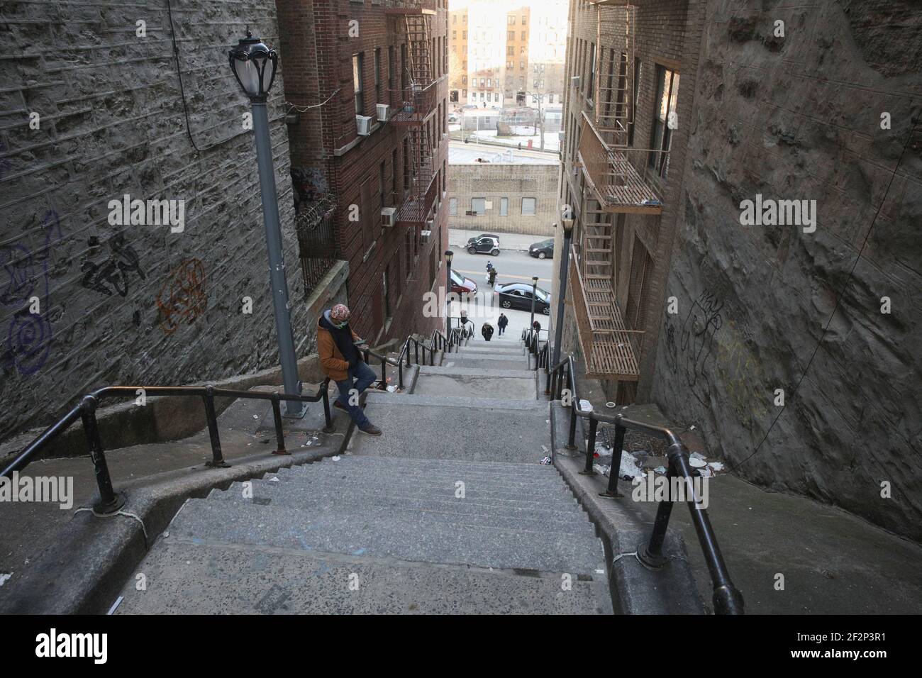 The ‘Joker Stairs’ in the Bronx Stock Photo - Alamy
