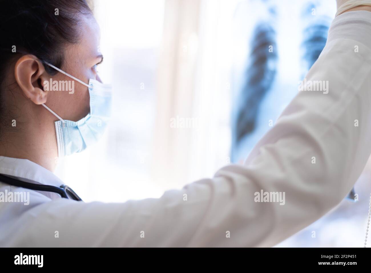 Pulmonologist examining chest ray hi-res stock photography and images ...