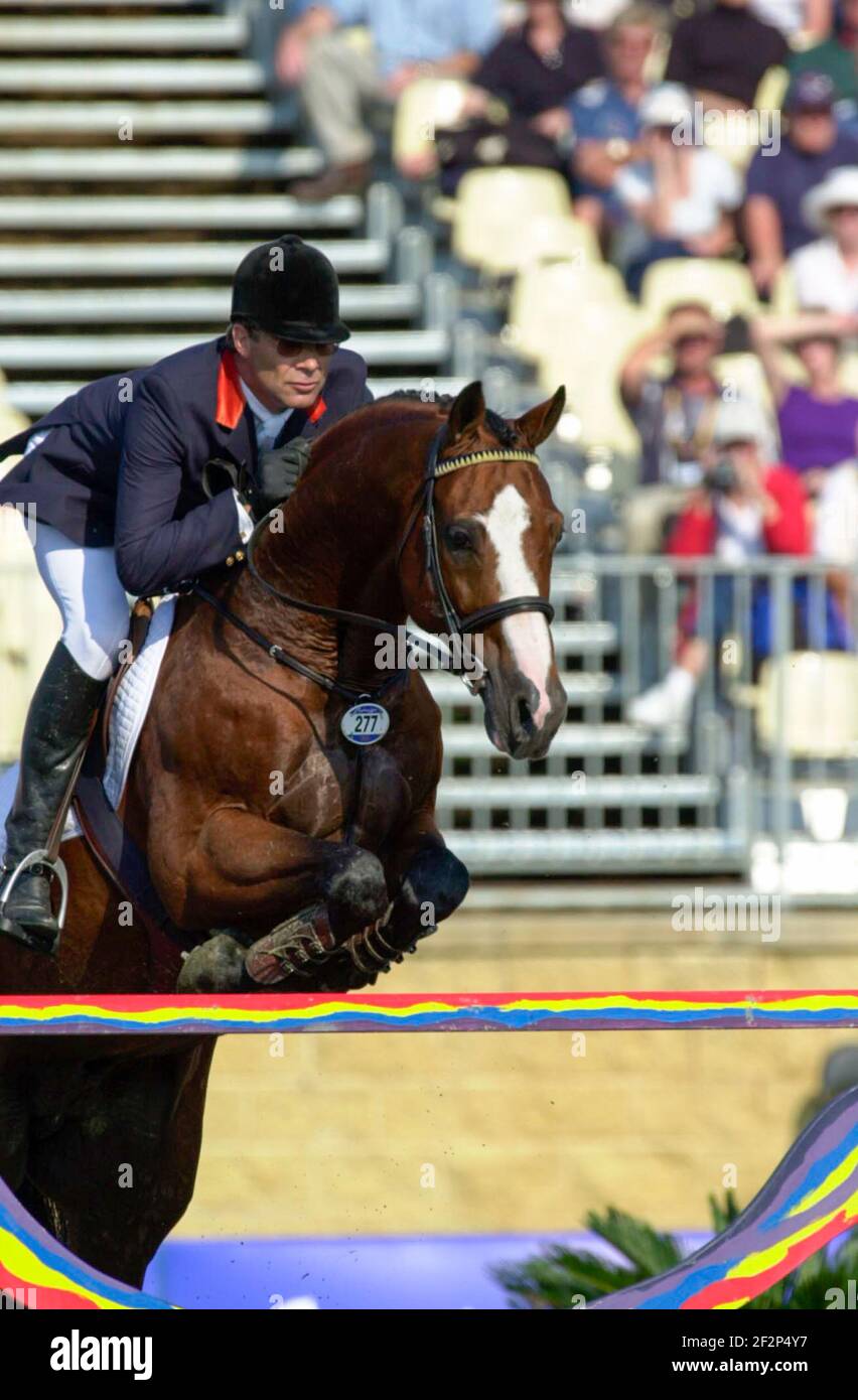 Olympic Games, Sydney, September 2000, Albert Voorn (NED) riding Lando ...