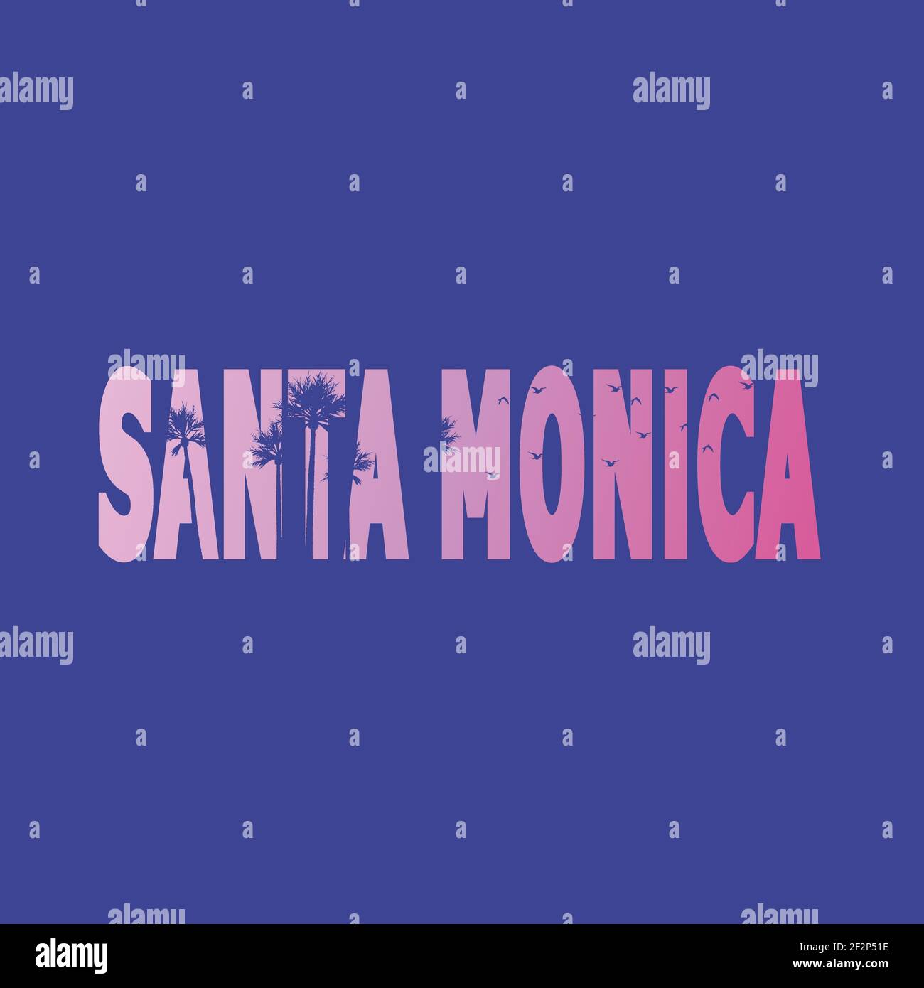 Santa monica Stock Vector Images - Alamy