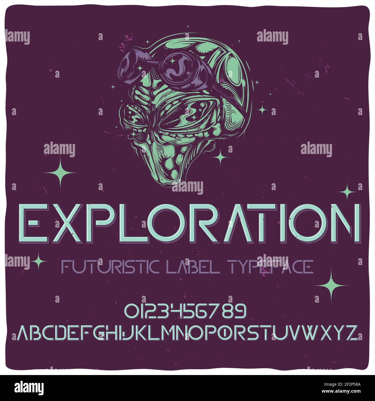 Original label typeface named "Exploration". Good handcrafted font for ...