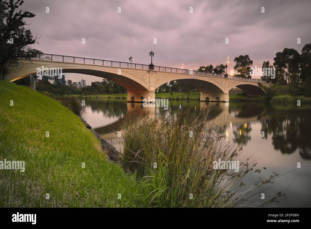 The Morell bridge over the Yarra River, Melbourne, Victoria Stock Photo ...