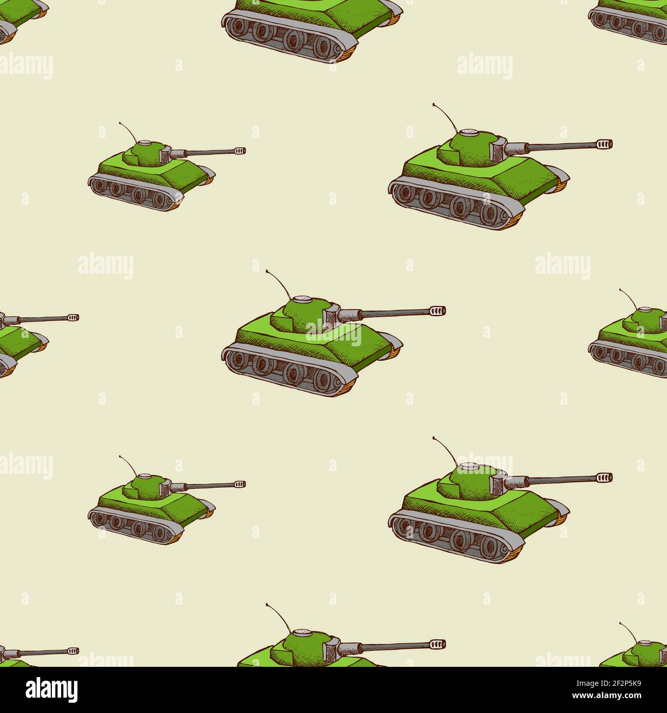 Military tank seamless pattern. Background with transport for army ...