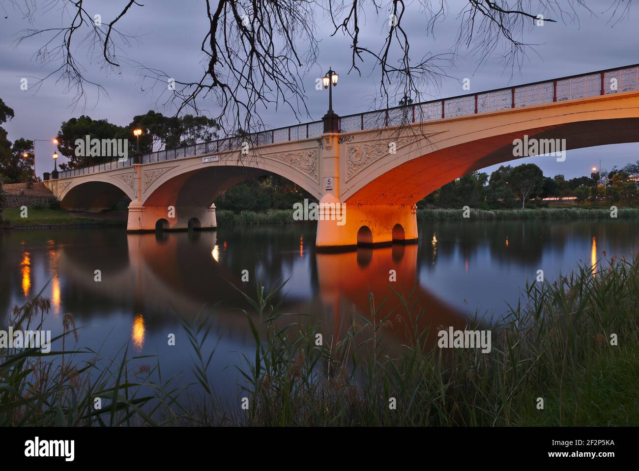The Morell bridge over the Yarra River, Melbourne, Victoria Stock Photo ...