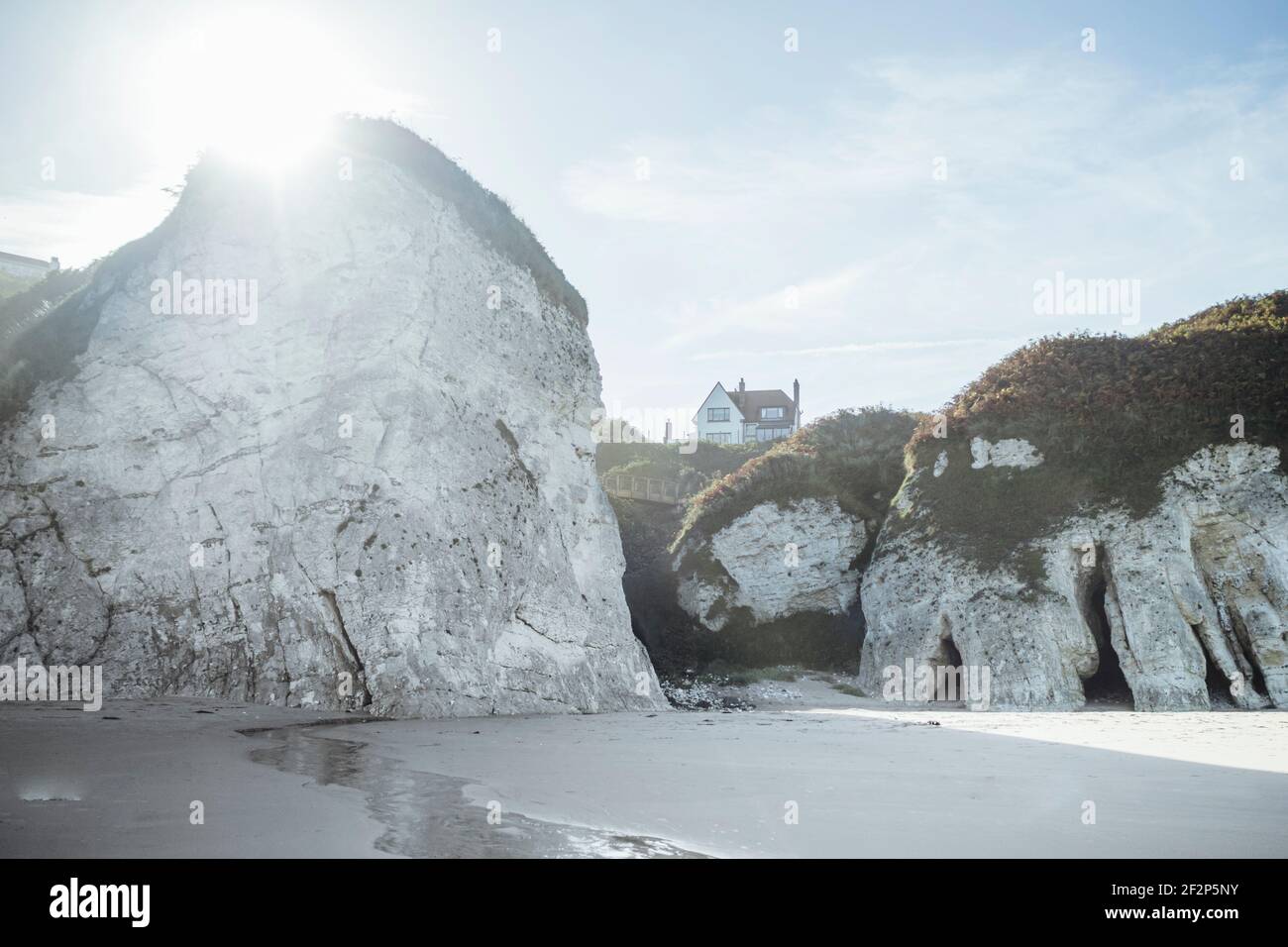 Beach stroll on Whiterocks Beach in Northern Ireland Stock Photo - Alamy