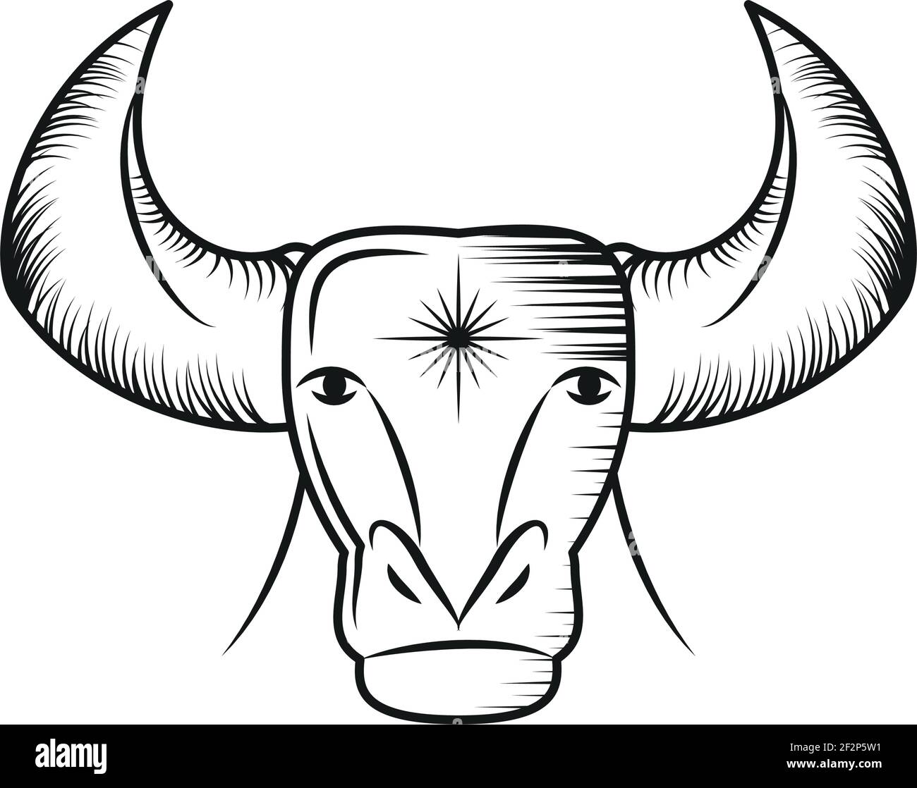 taurus zodiac creature astrology engraving Stock Vector Image & Art - Alamy
