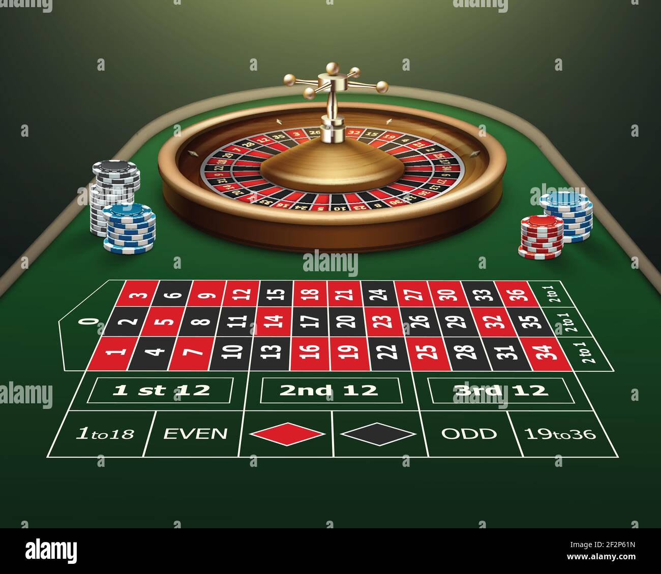 Roulette table layout Stock Vector Images - Alamy