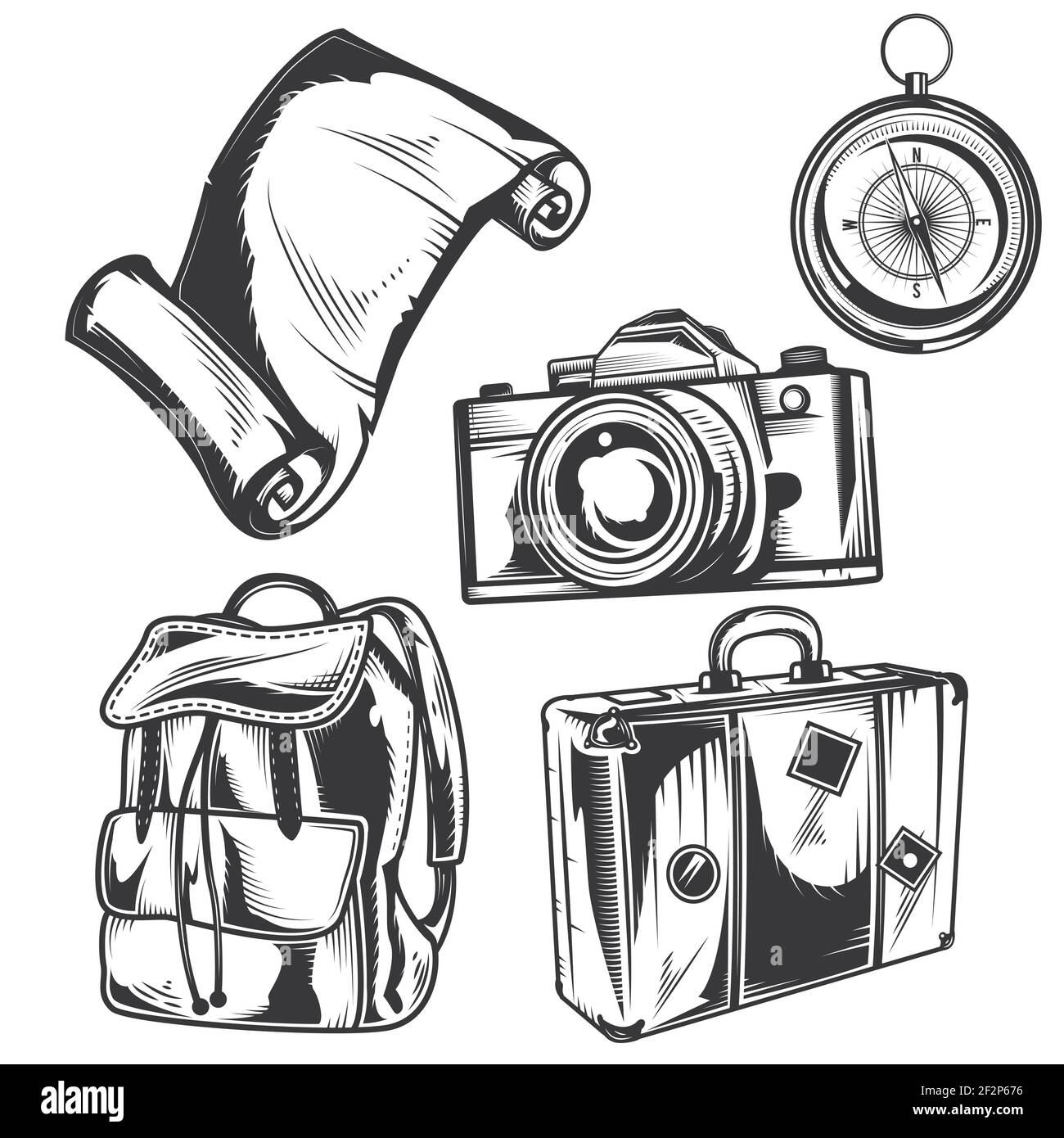 Drawing And Digital Camera Labeled