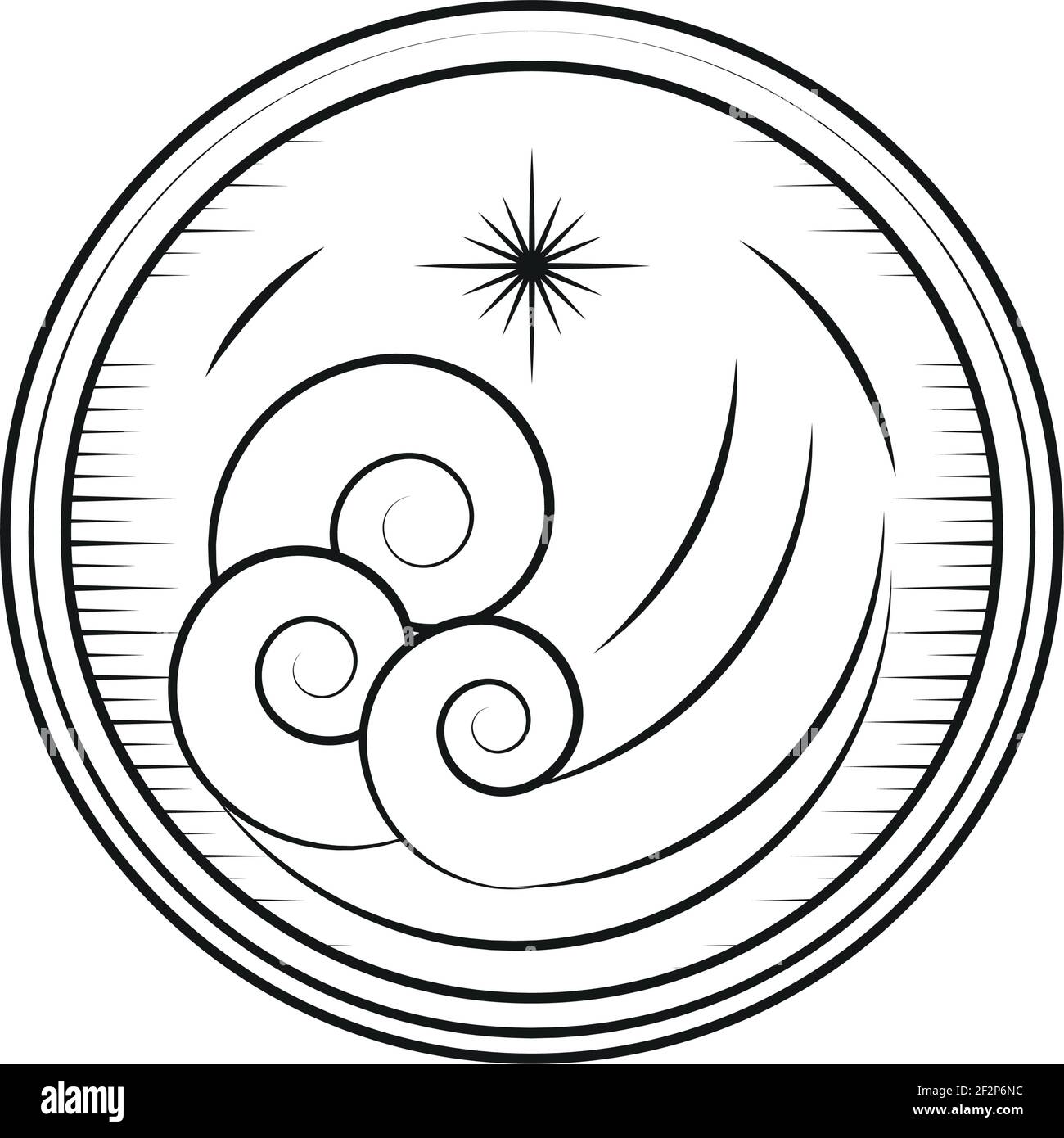 wind nature button icon sketch Stock Vector Image & Art - Alamy