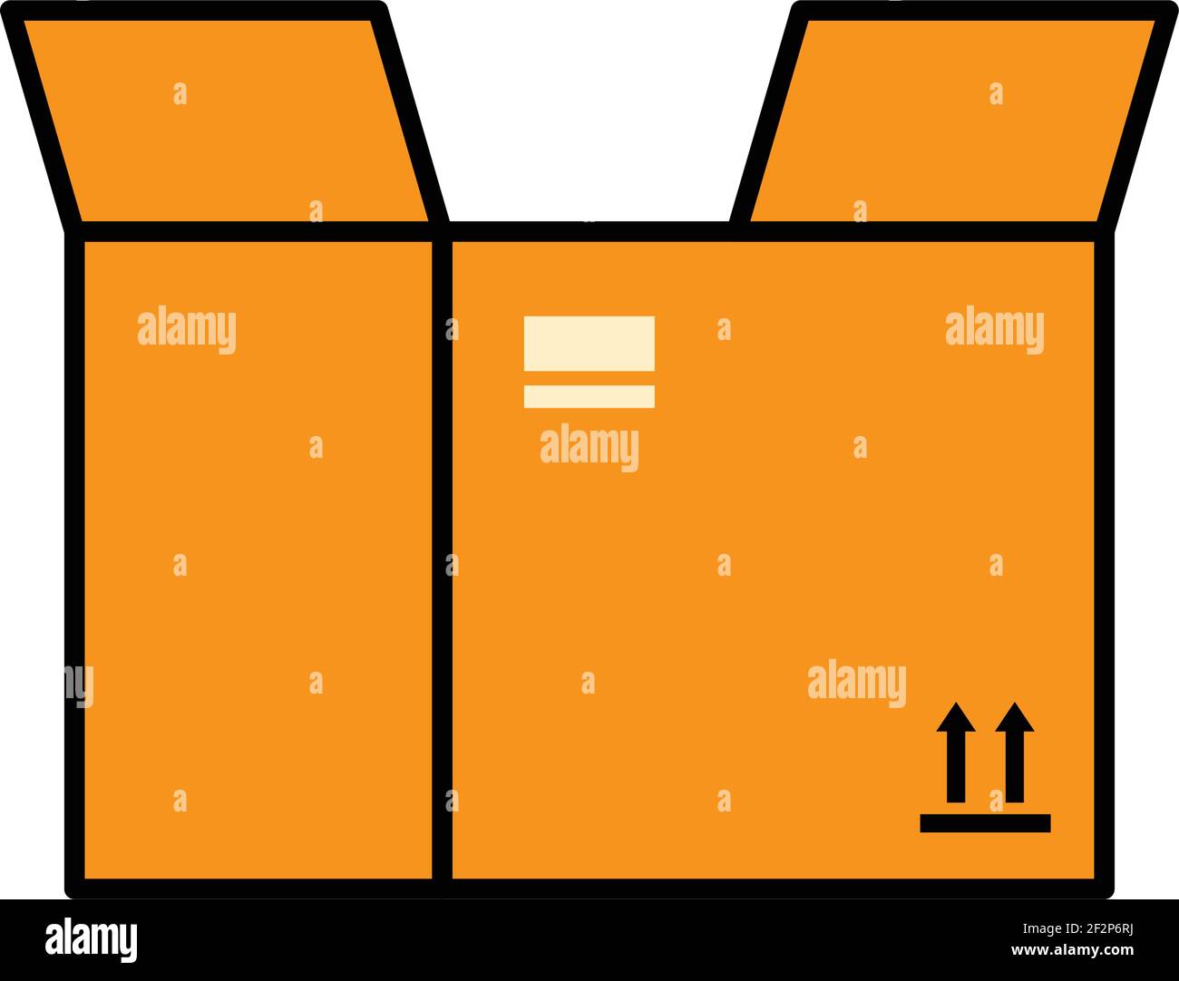 carton box on white background Stock Vector Image & Art - Alamy