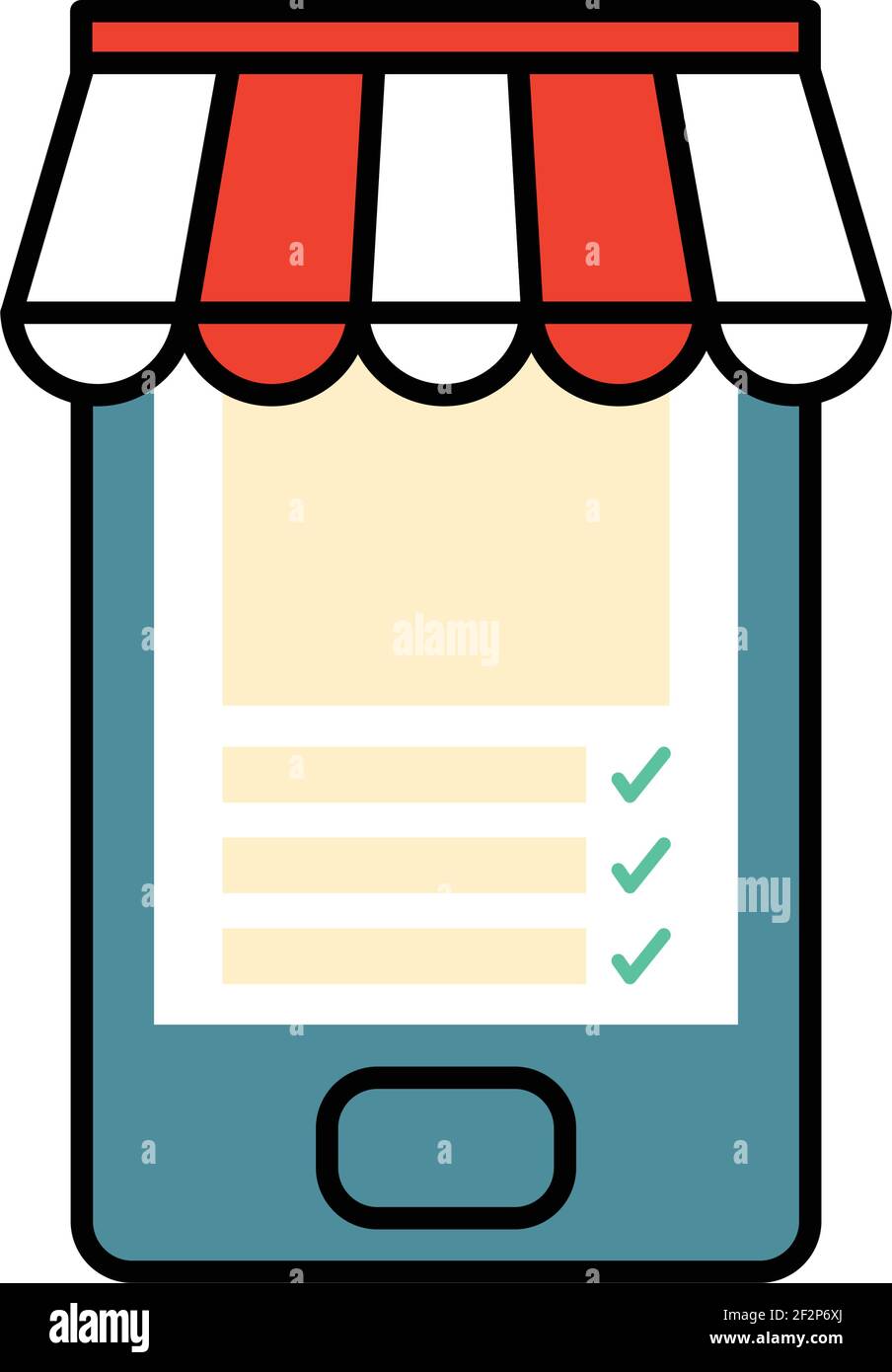 smartphone shop on white background Stock Vector Image & Art - Alamy