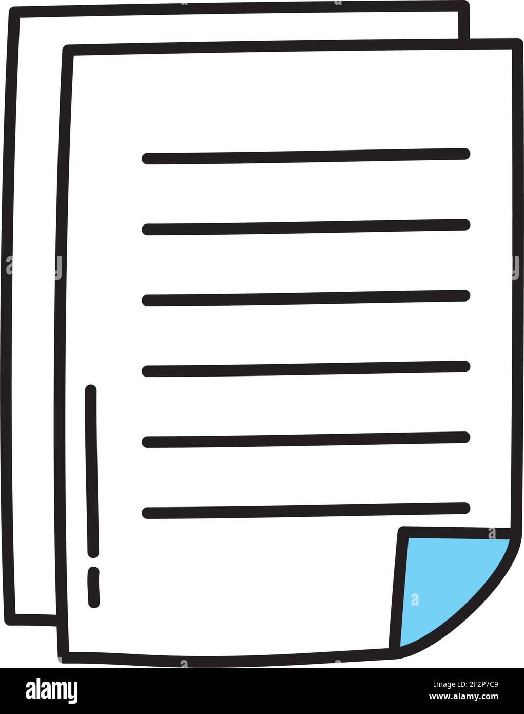 document pages on white background Stock Vector Image & Art - Alamy