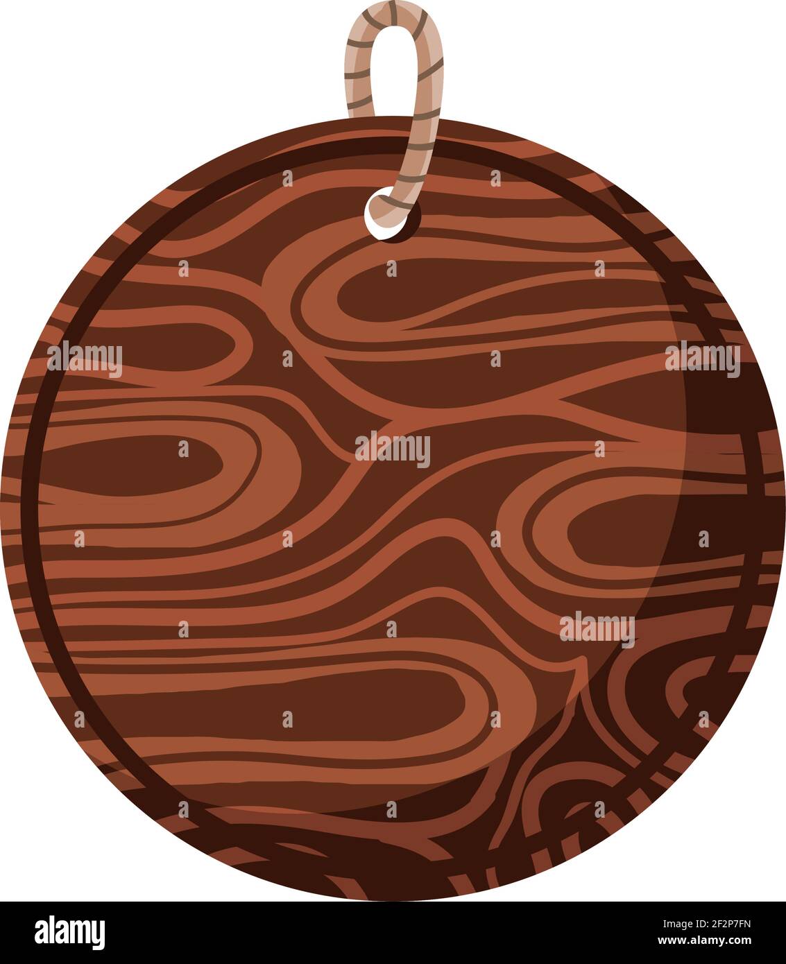 wooden round board rope isolated Stock Vector Image & Art - Alamy