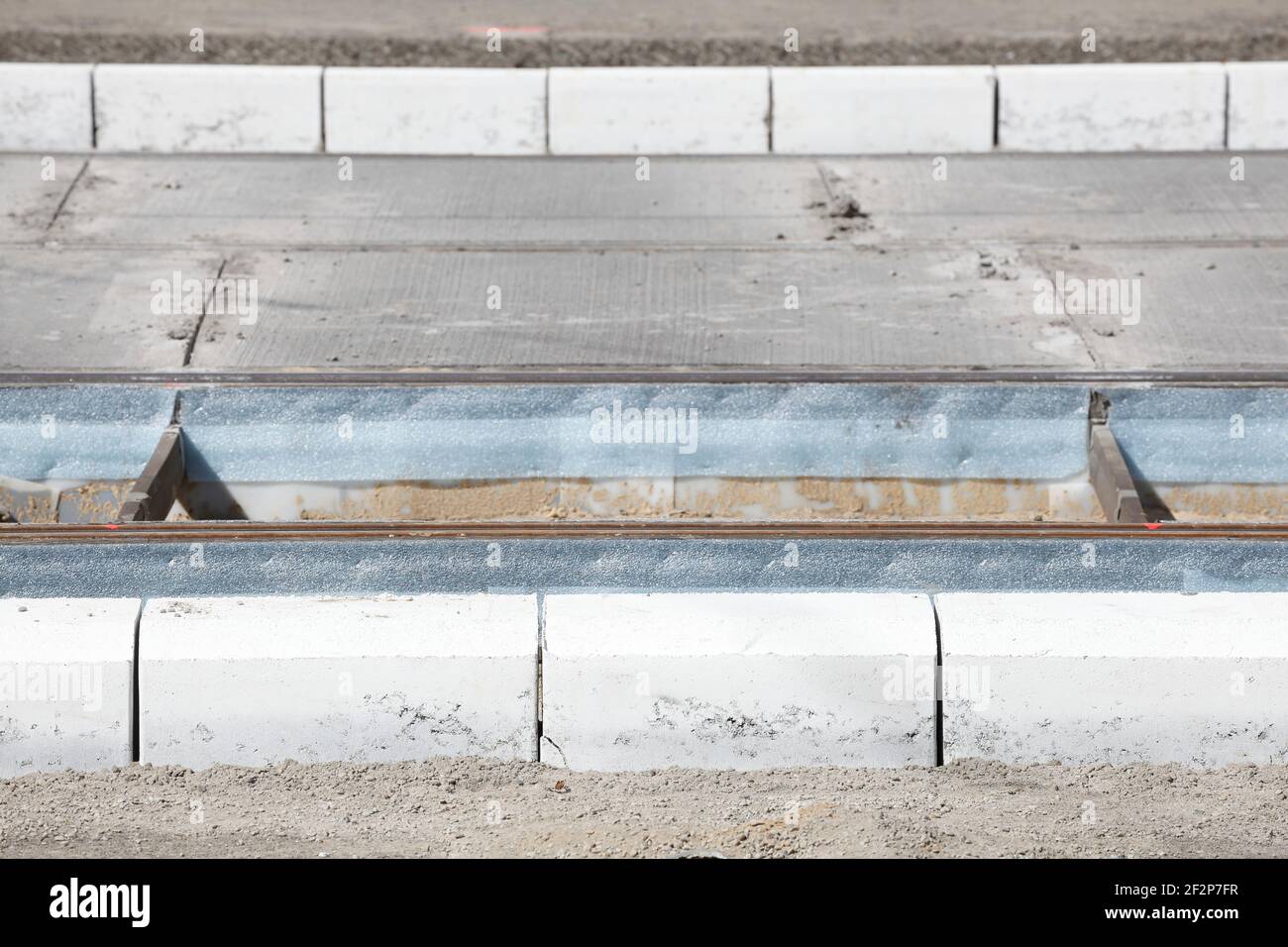 Road construction site tram tracks hi-res stock photography and images ...