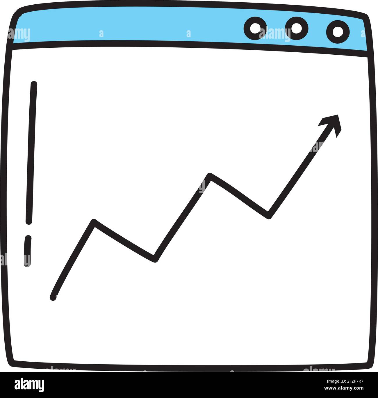 computer window with ascending arrow Stock Vector Image & Art - Alamy