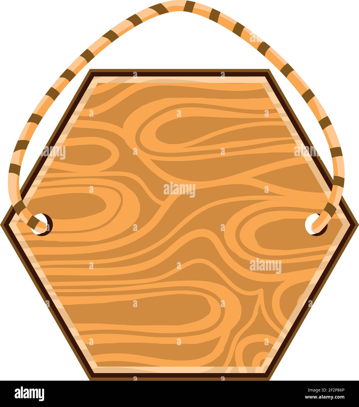 wooden rustic board and rope Stock Vector Image & Art - Alamy