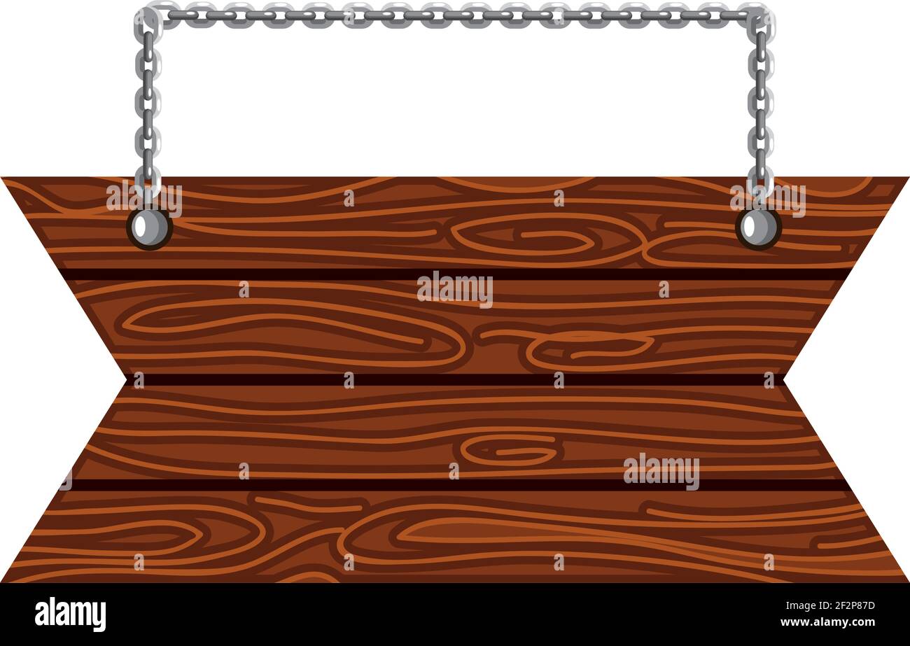 Sign hanging chains Stock Vector Images - Alamy