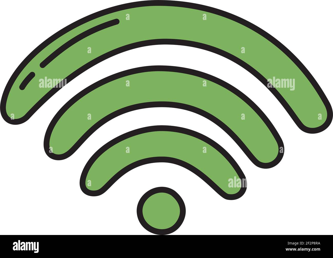 wifi icon on white background Stock Vector Image & Art - Alamy