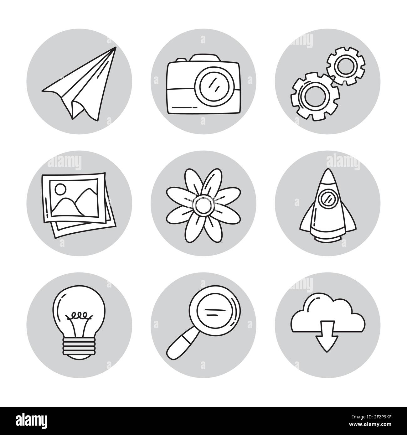 Cute school doodles element hi-res stock photography and images - Alamy