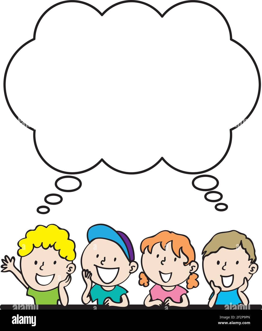 vector cartoon children speech bubble border background Stock Vector ... vector cartoon children speech bubble border background Stock Vector ...