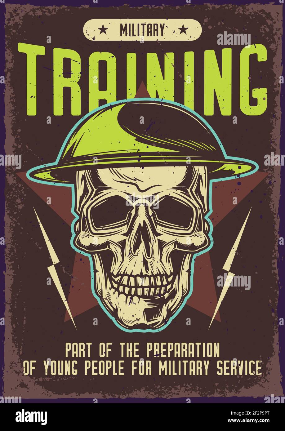 Training for military flyer design Stock Vector Image & Art - Alamy