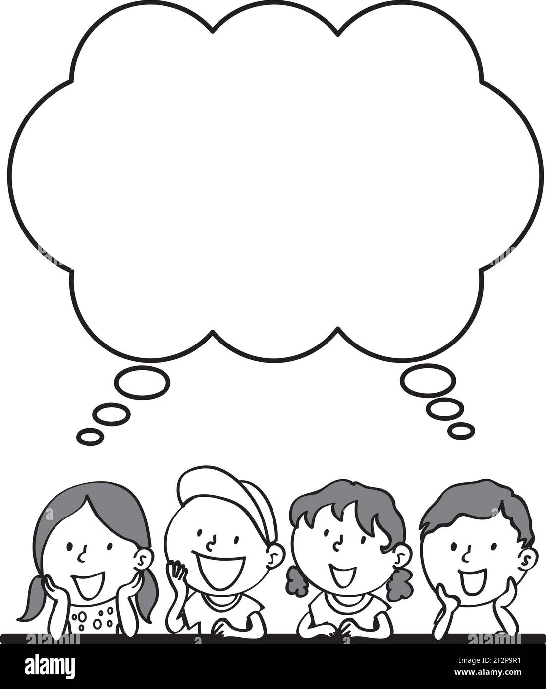 vector cartoon children speech bubble border background Stock Vector ... vector cartoon children speech bubble border background Stock Vector ...