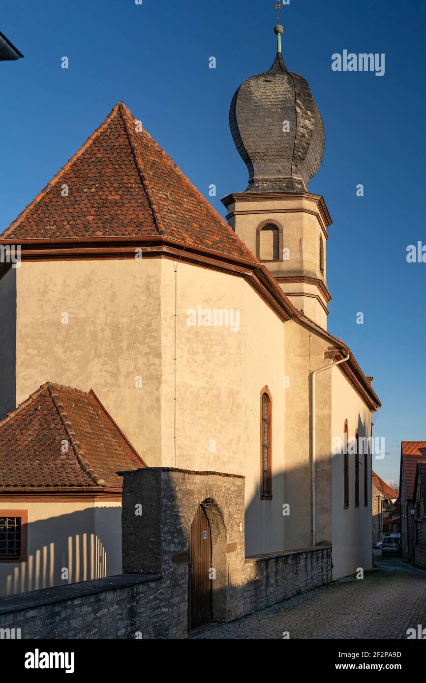 Church of St. Nicolai in Neuses am Berg on the Volkacher Mainschleife ...