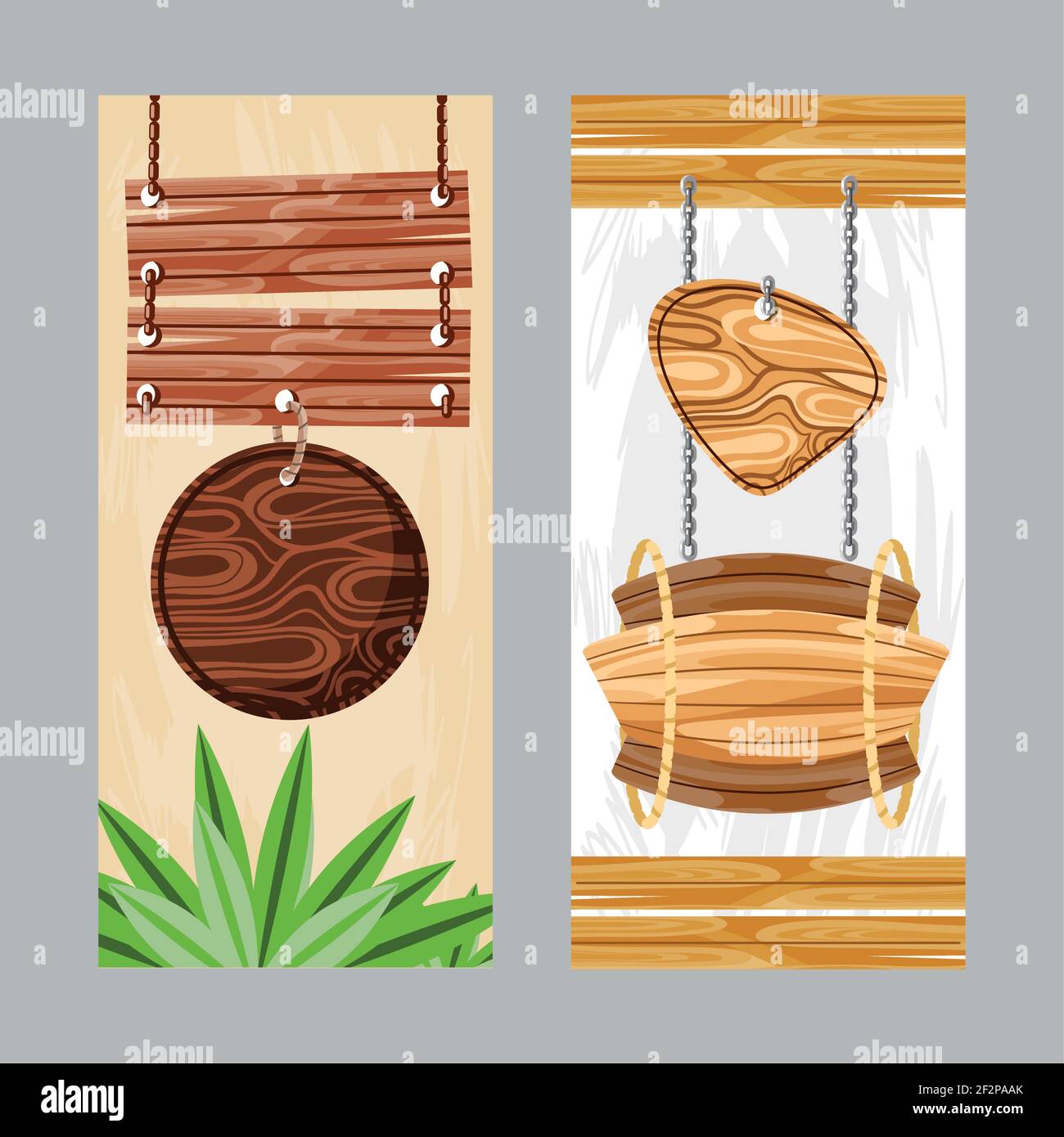 wooden boards advertsing rustic banner Stock Vector Image & Art - Alamy