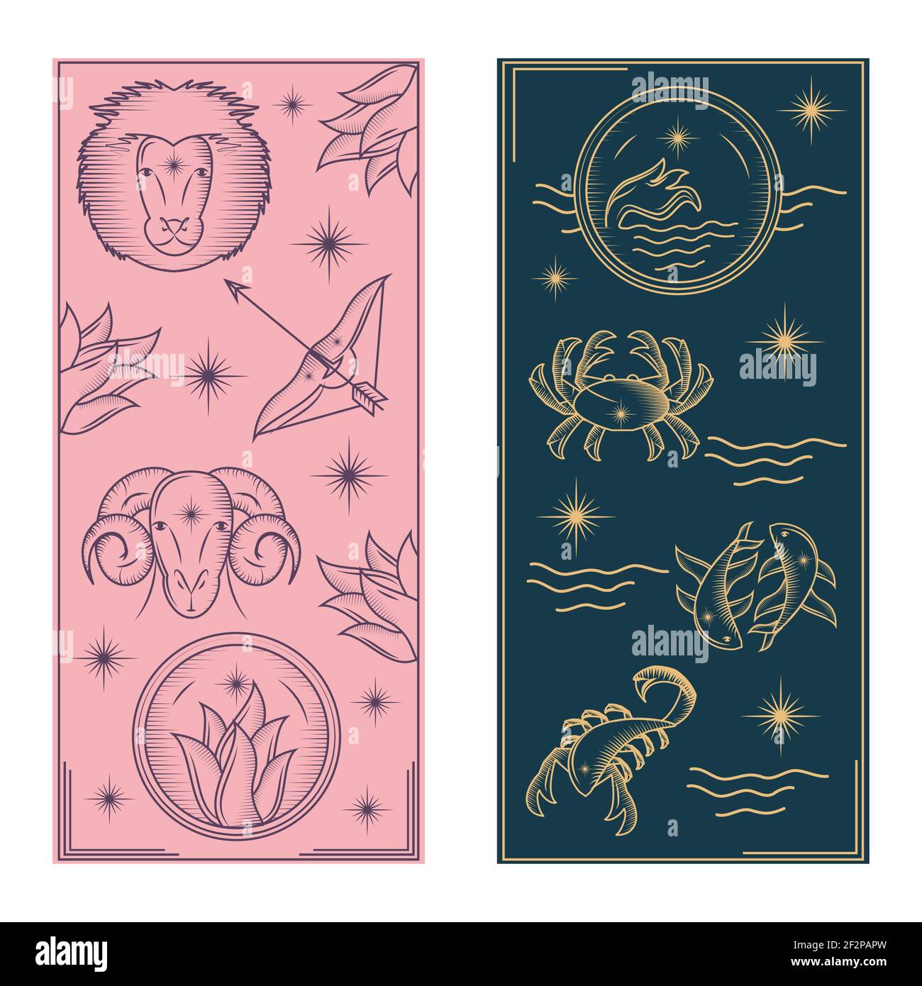 astrology horoscope prediction banner design Stock Vector Image & Art ...