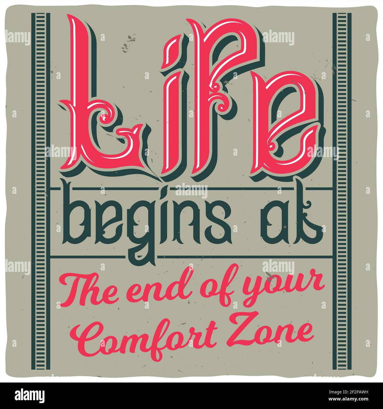 Motivational poster. Inspirational quote design Stock Vector Image ...