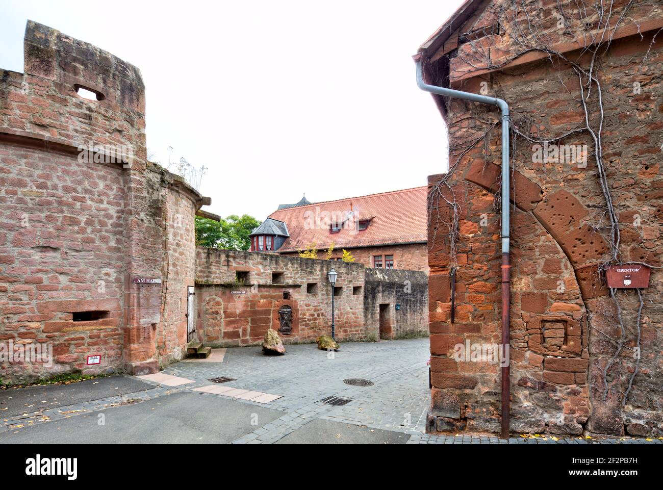 Obertor, Am Hain, city wall, city fortifications, historic old town ...
