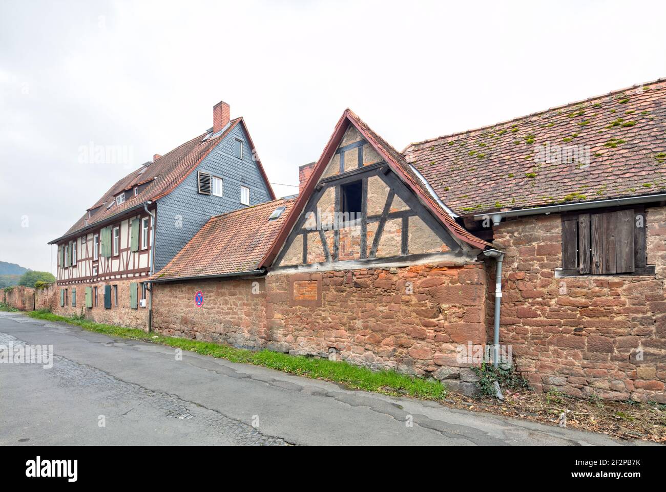 Orphanage, house view, half-timbered, historic old town, old town ...