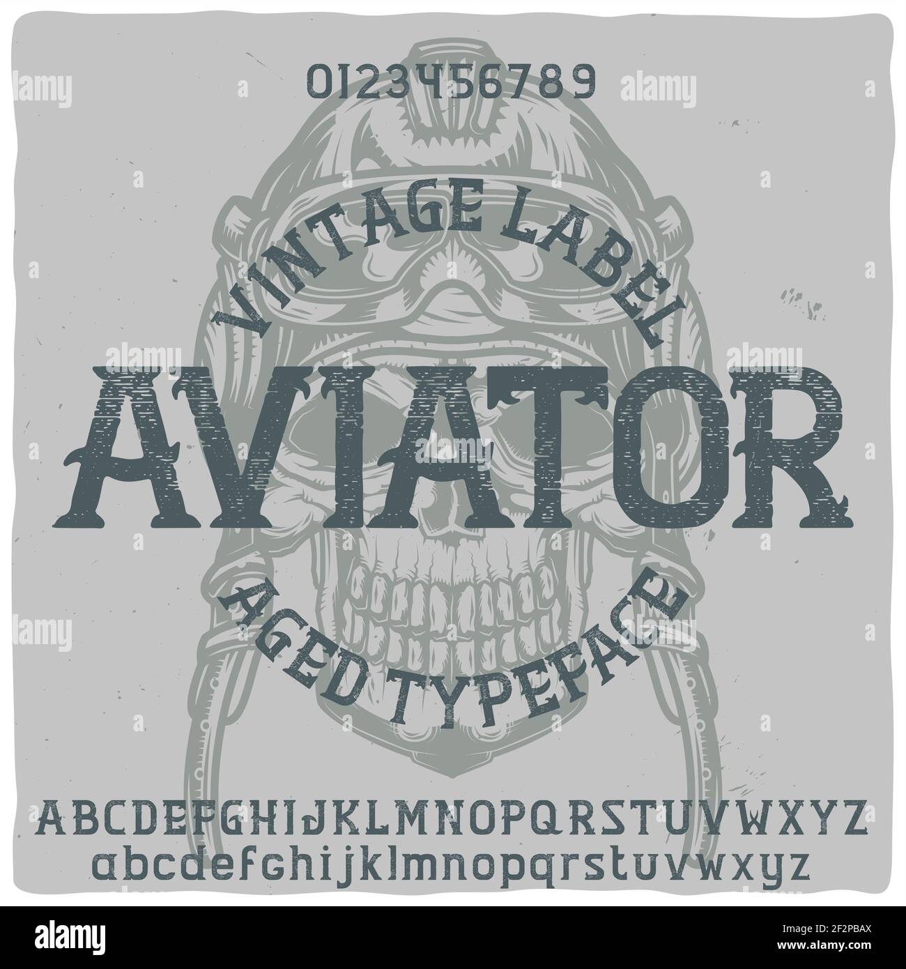 Original label typeface named "Aviator". Good handcrafted font for any ...