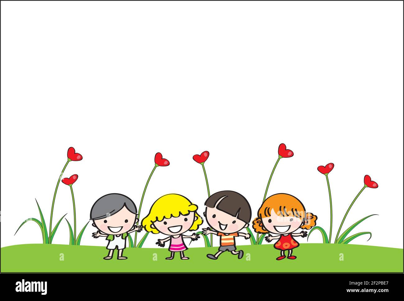 vector cartoon children Stock Vector Image & Art - Alamy