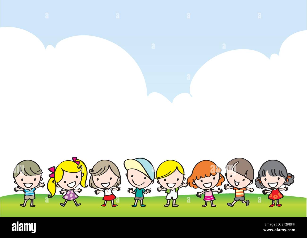 vector cartoon children Stock Vector Image & Art - Alamy