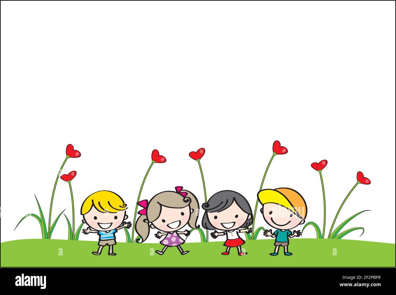 vector cartoon children Stock Vector Image & Art - Alamy