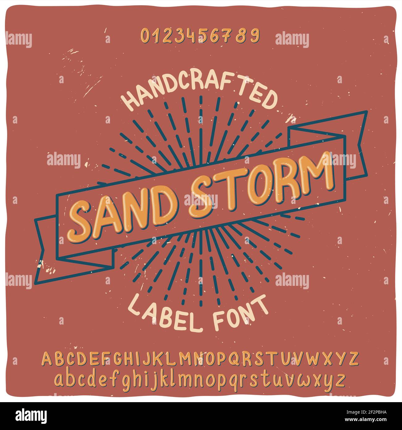 Original label typeface named "Sand Storm". Good handcrafted font for ...
