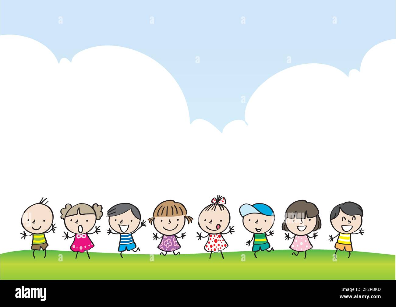 vector cartoon children Stock Vector Image & Art - Alamy