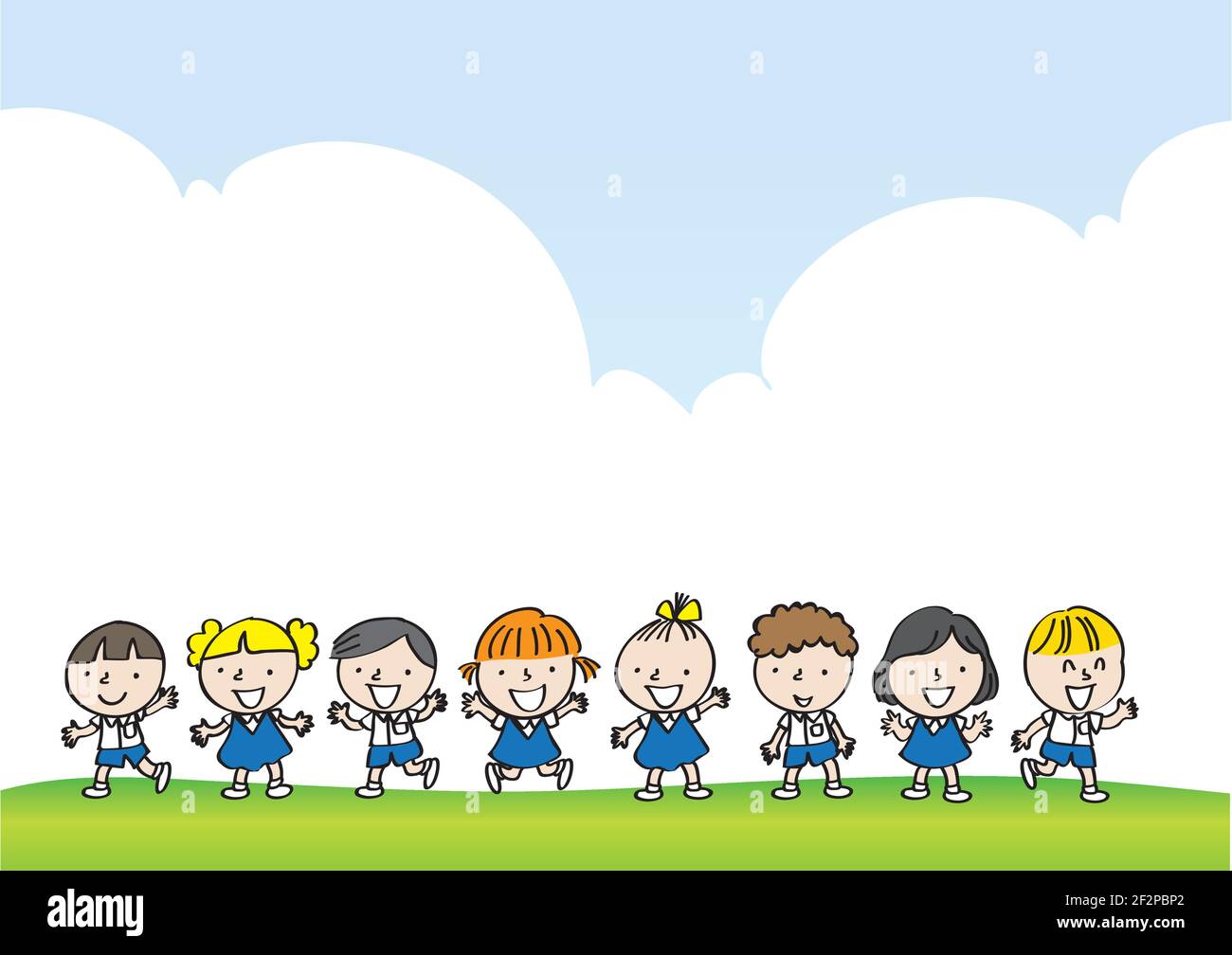 vector cartoon children Stock Vector Image & Art - Alamy