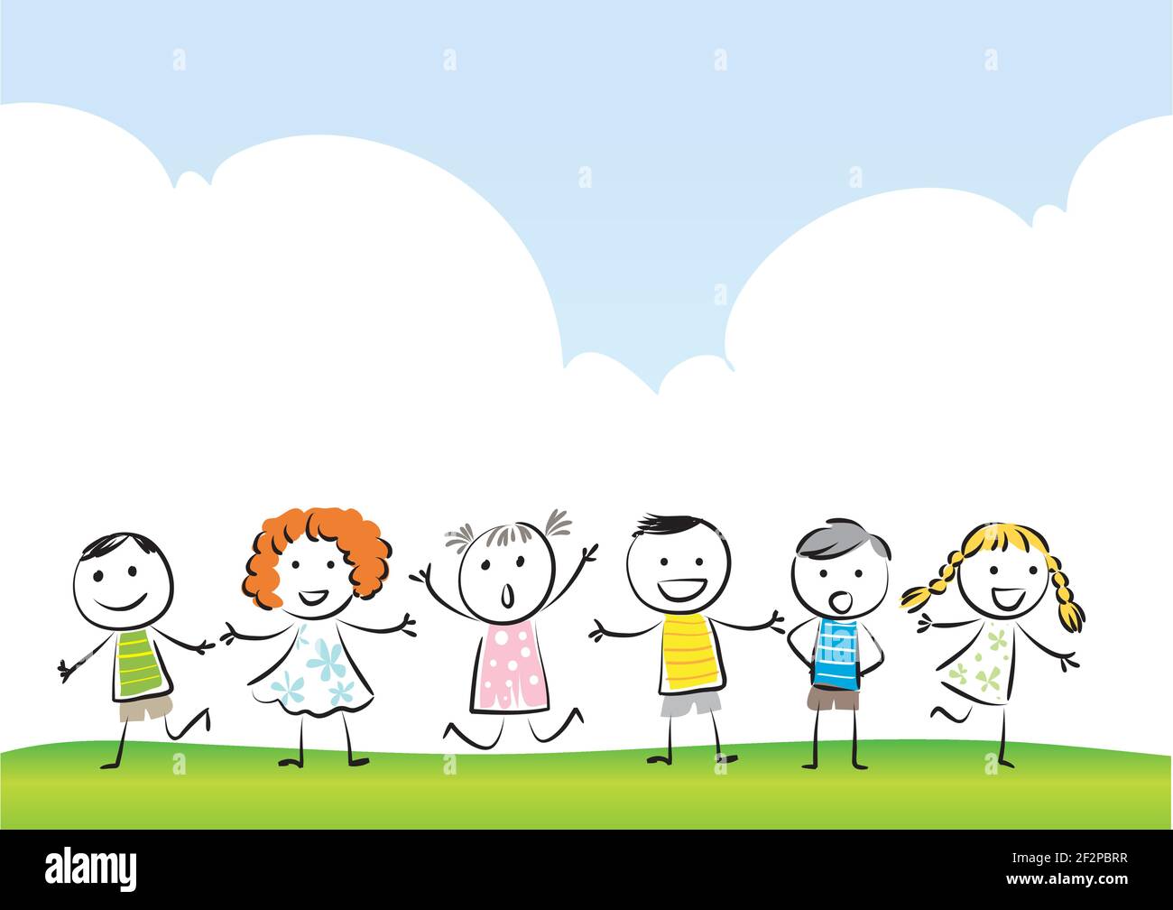 vector cartoon children Stock Vector Image & Art - Alamy