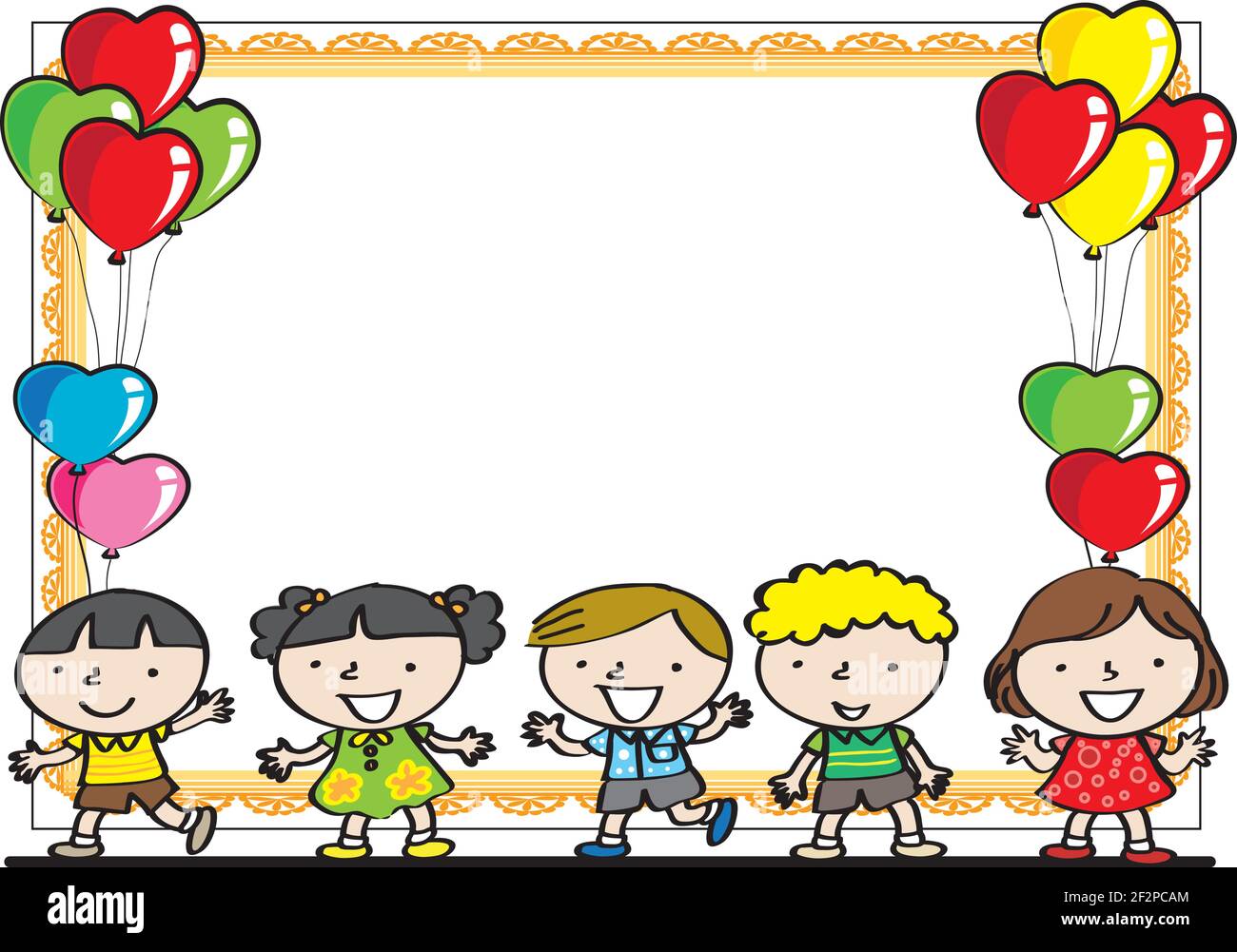 vector cartoon children Stock Vector Image & Art - Alamy