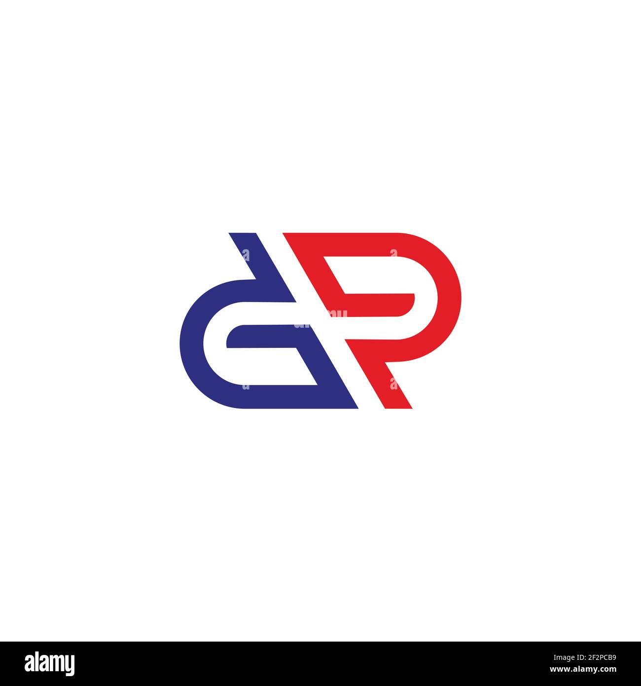 letter gp simple geometric line art logo vector Stock Vector Image ...