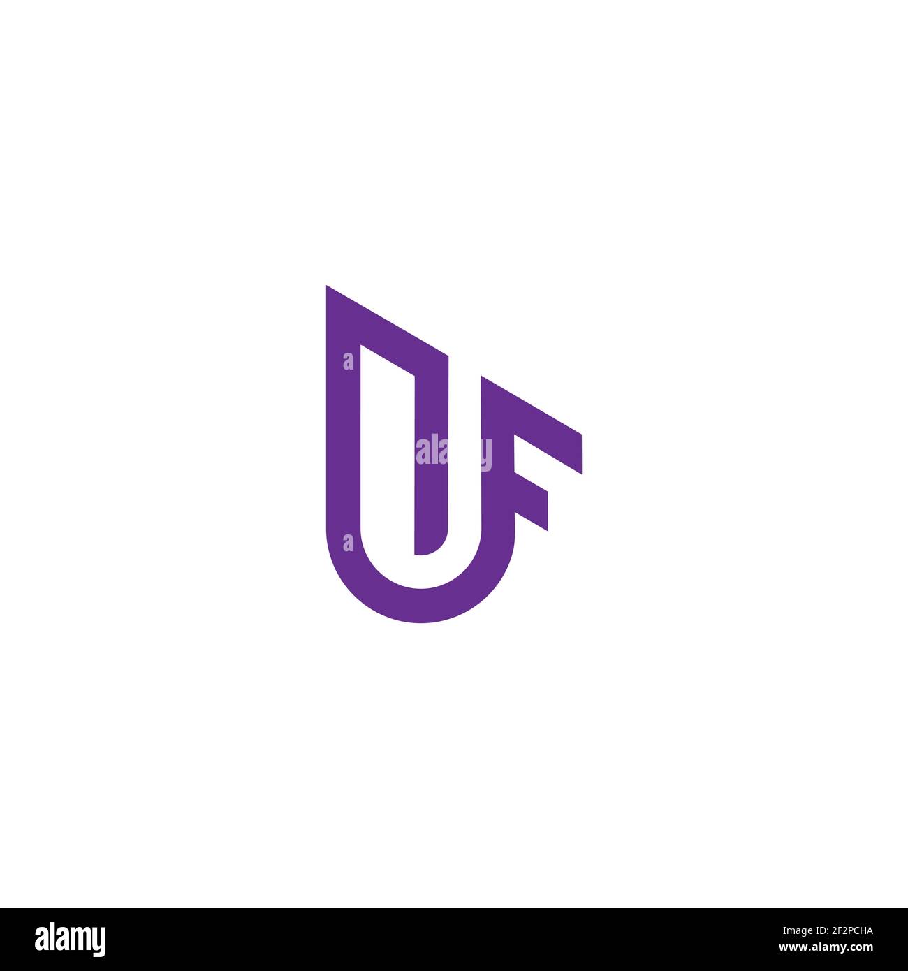 letter nf line art geometric design emblem logo vector Stock Vector ...