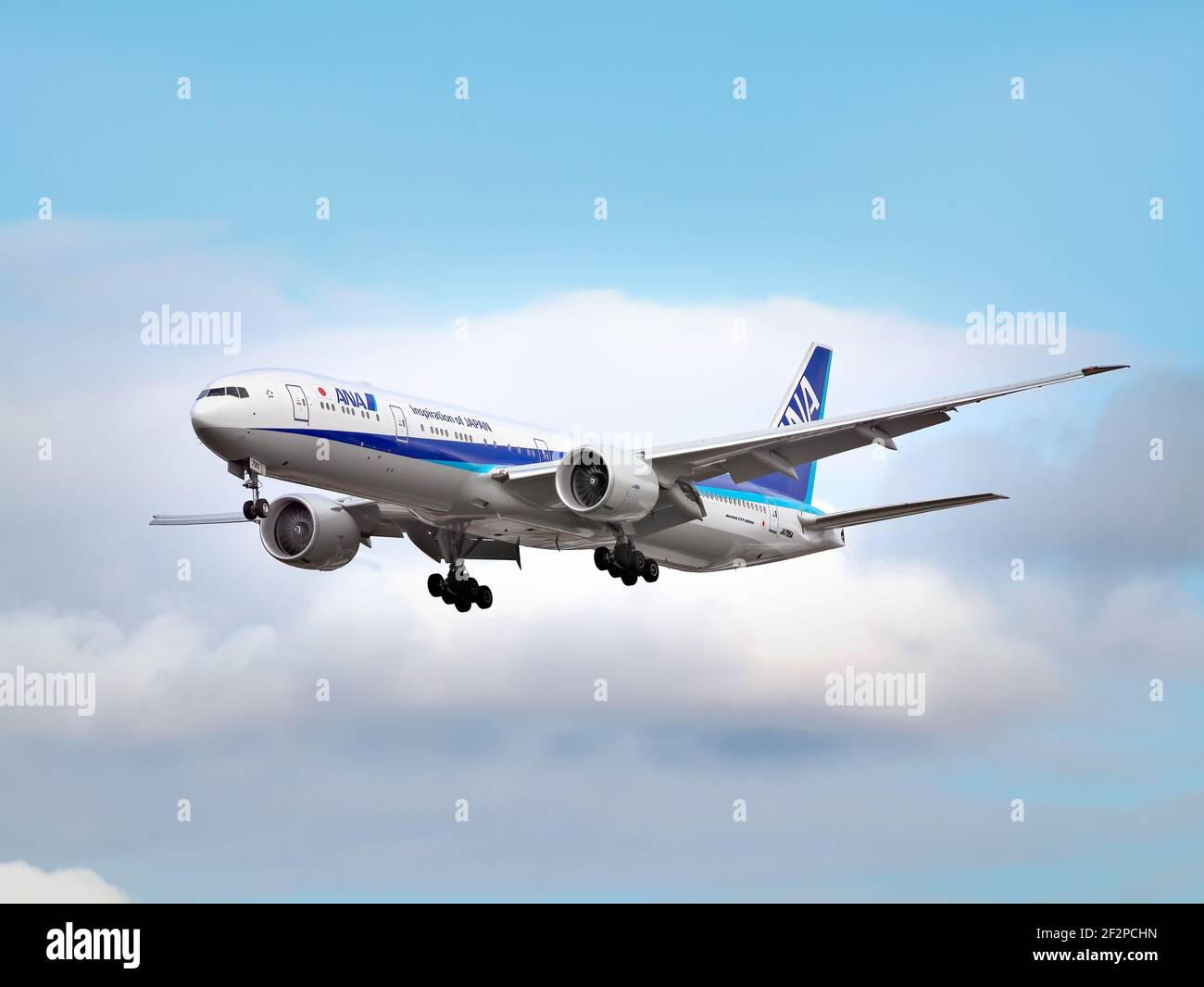 London, Heathrow Airport - September 2019: Japanese Airlines, ANA ...