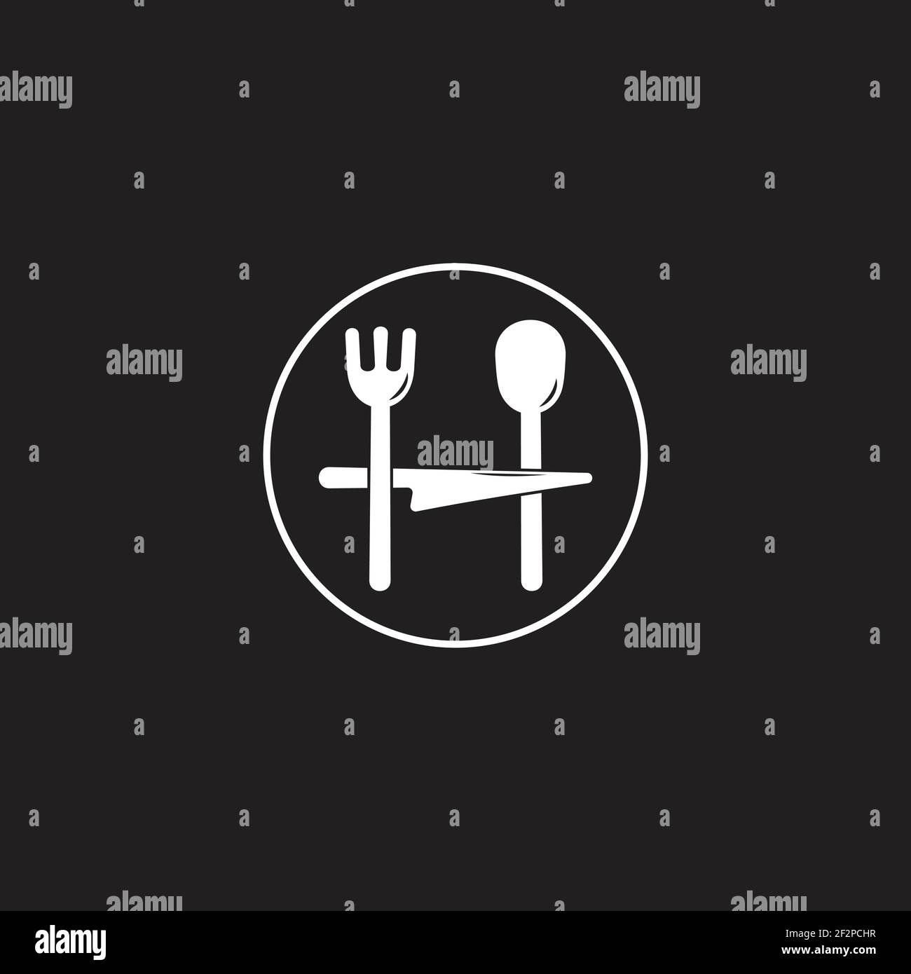 abstract letter h food tools restaurant logo vector Stock Vector Image ...