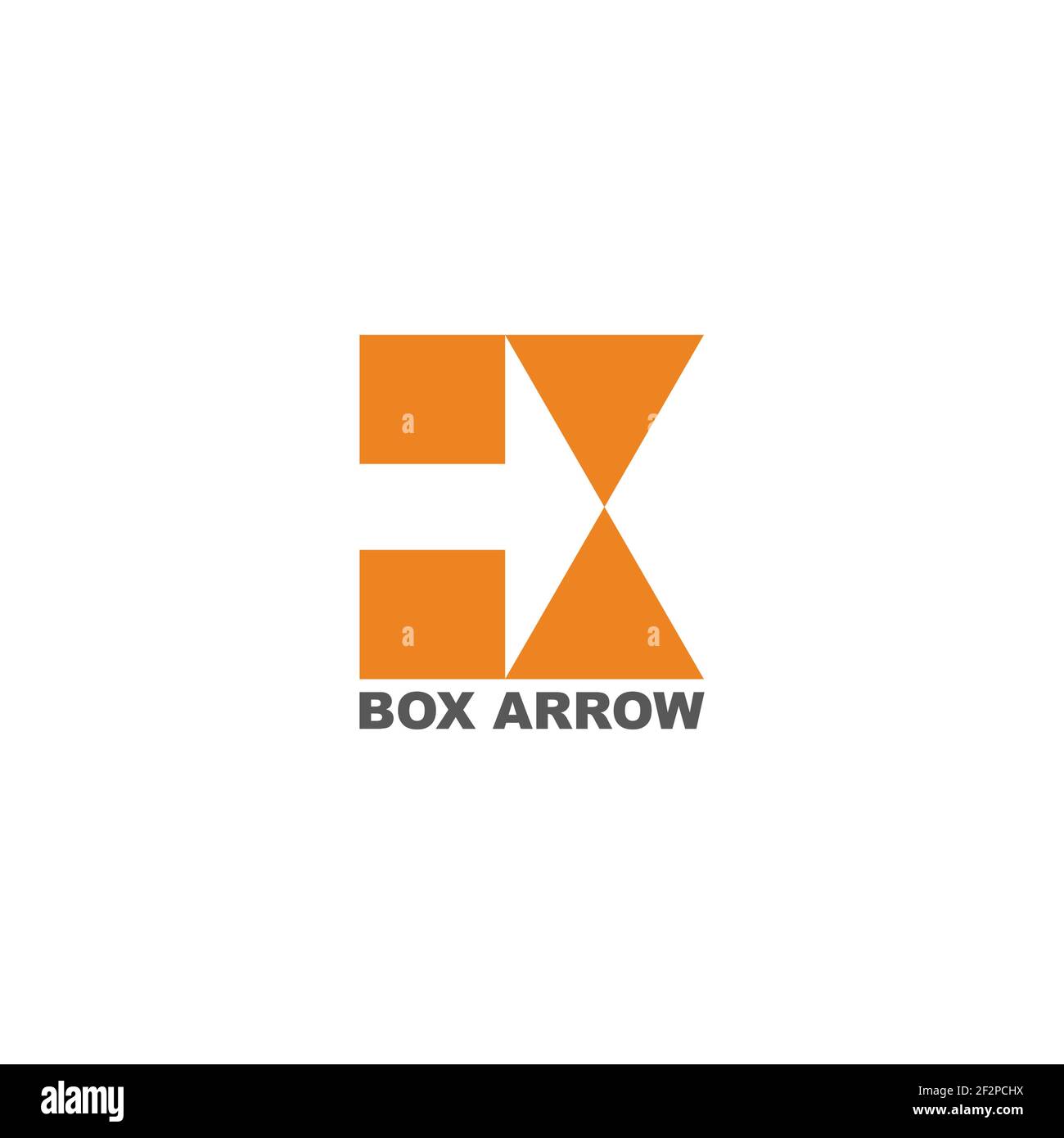 abstract letter ex box arrow motion geometric logo vector Stock Vector ...