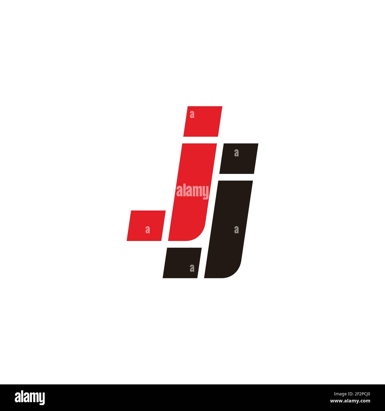 letter jj simple geometric line logo vector Stock Vector Image & Art ...